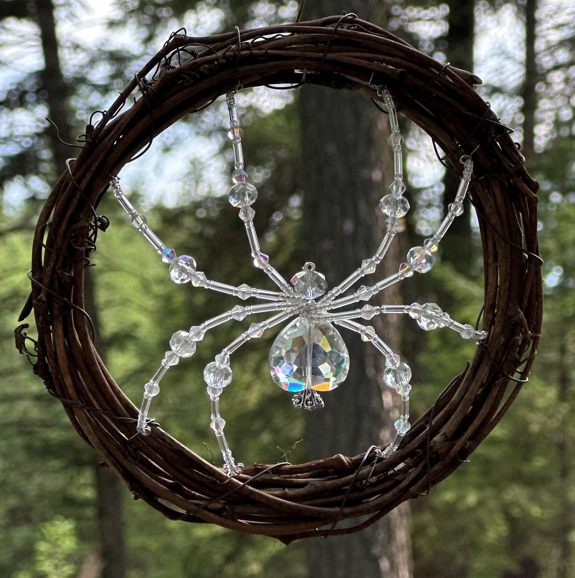 Hand Beaded Crystal Queen Sun Catcher Spider – Wyldeye Creative